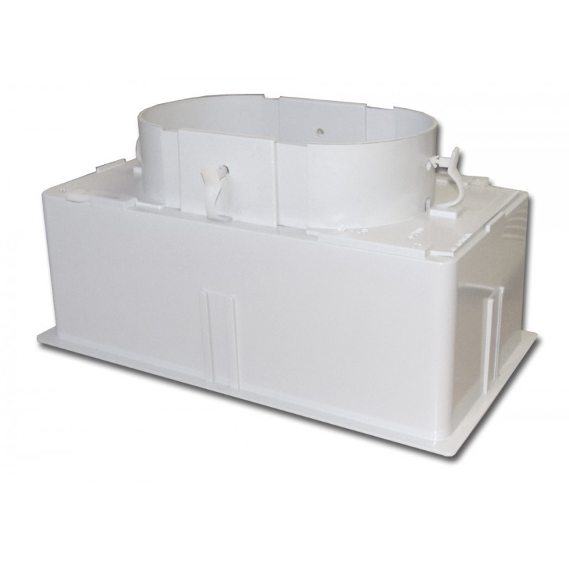 Plénum ABS à piquage réglable pour grille rectangulaire montage simple ...